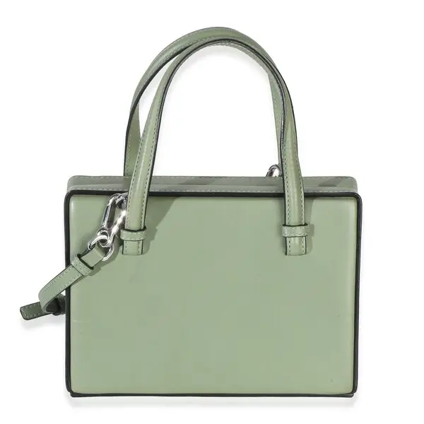 Loewe Calfskin Top Handle Postal Bag - Green