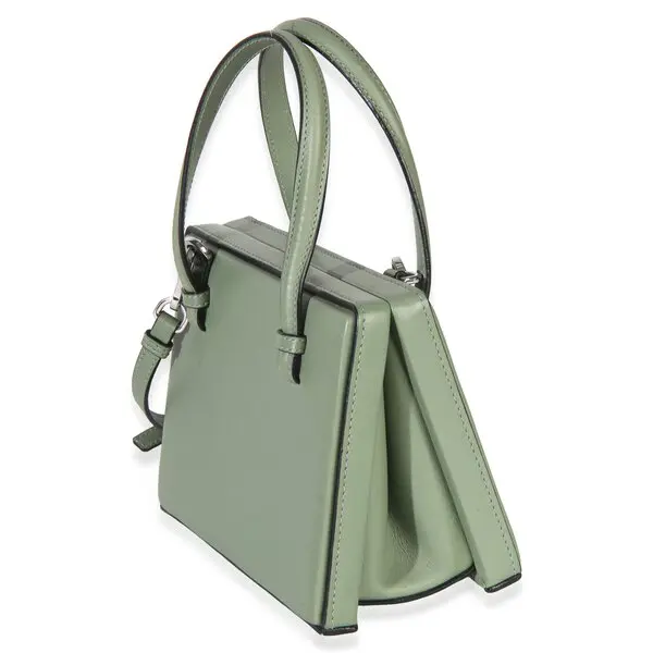 Loewe Calfskin Top Handle Postal Bag - Green