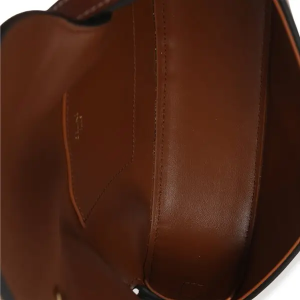Celine Smooth Calfskin Tabou Clutch On Strap - Brown