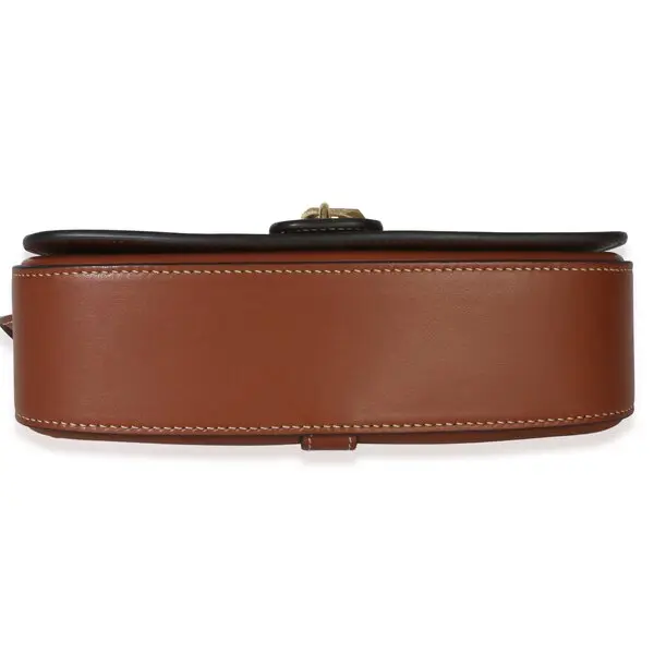 Celine Smooth Calfskin Tabou Clutch On Strap - Brown