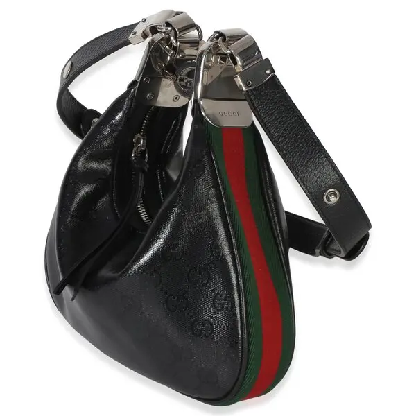 Gucci Gg Crystal Coated Canvas Attache Crossbody Bag
