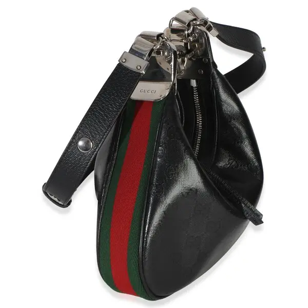 Gucci Gg Crystal Coated Canvas Attache Crossbody Bag