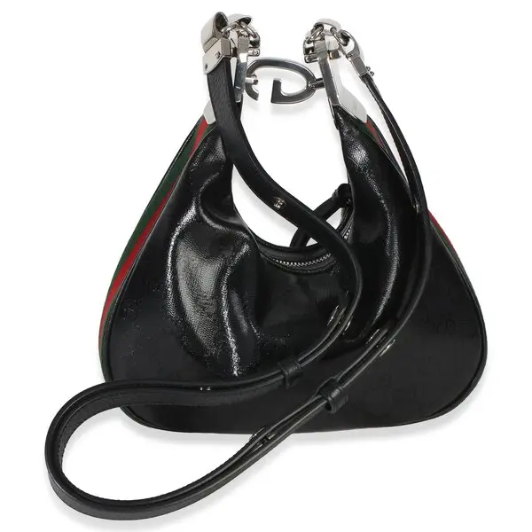 Gucci Gg Crystal Coated Canvas Attache Crossbody Bag