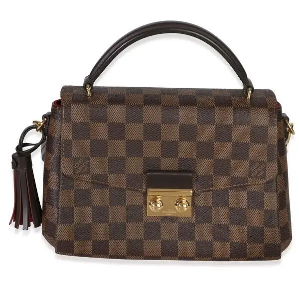 LOUIS VUITTON Damier Ebene Canvas Croisette - Brown