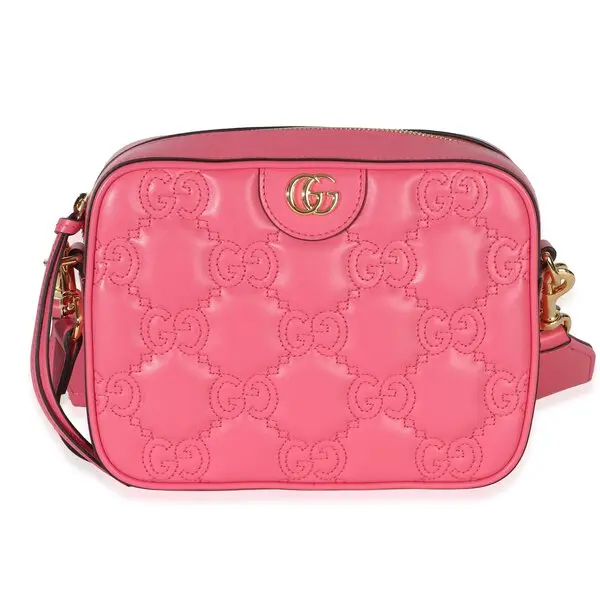 Gucci Gg Stitched Calfskin Matelasse Crossbody Bag