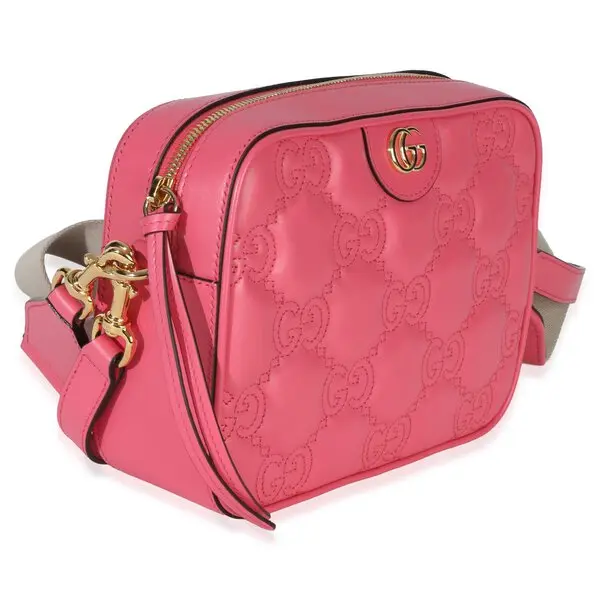 Gucci Gg Stitched Calfskin Matelasse Crossbody Bag