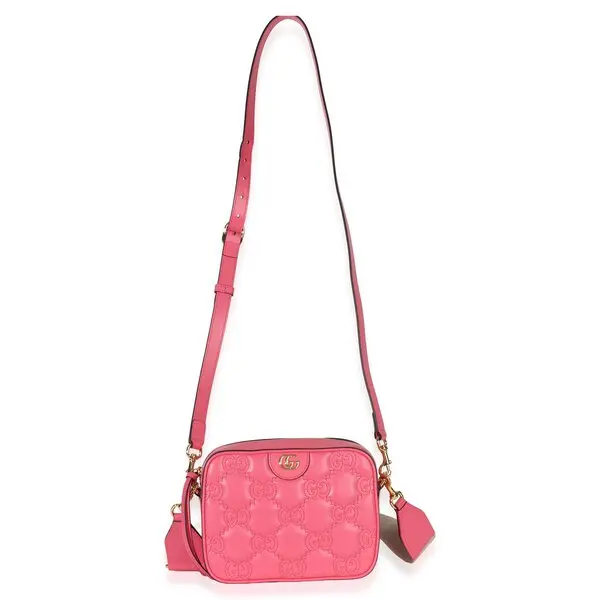 Gucci Gg Stitched Calfskin Matelasse Crossbody Bag