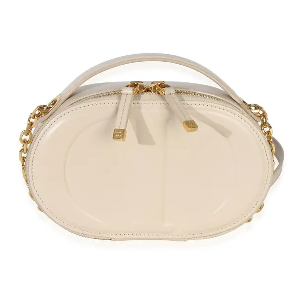 Dior Cd Signature Oval Camera Bag - Beige