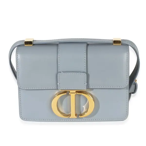 Dior Smooth Box Calfskin Micro 30 Montaigne Flap Bag - Blue