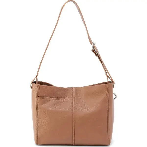 Hobo Leather Shoulder Bag - Brown Sugar