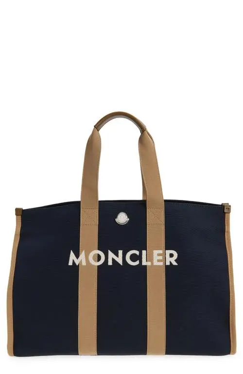 Moncler Canvas Tote - Navy