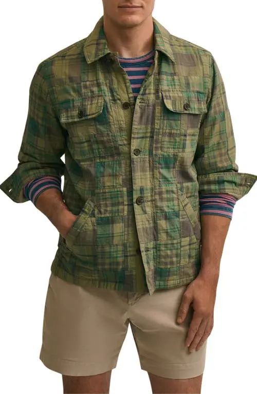 Brooks Brothers Patchwork Cotton Shirt Jacket