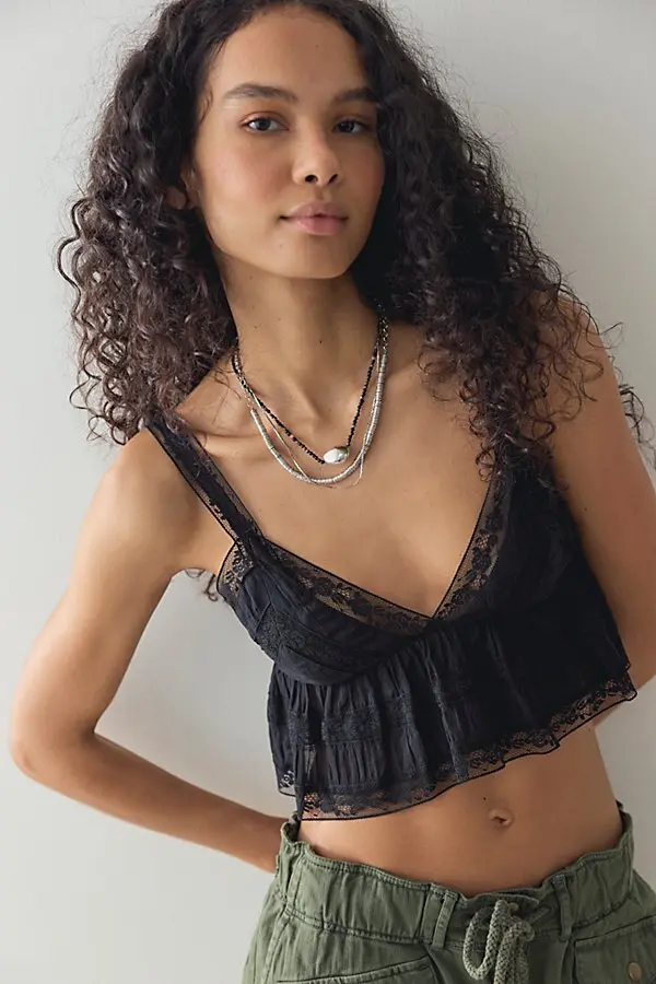 Free People Catch The Breeze Brami - Black
