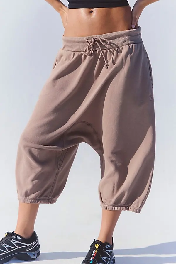 Free People All In Cropped Harem Pants - Hickory