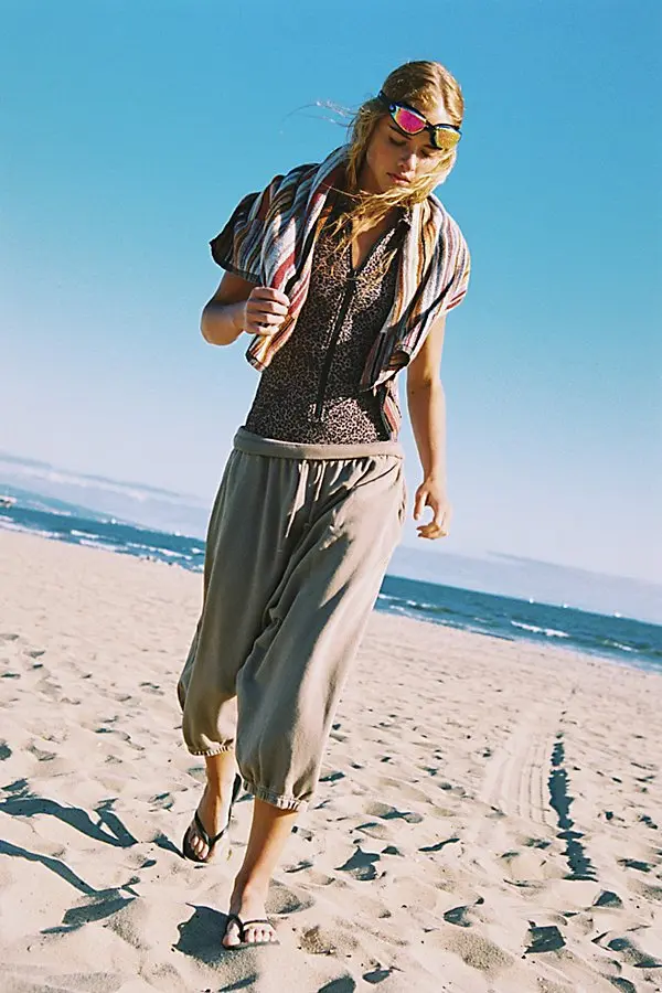 Free People All In Cropped Harem Pants - Hickory