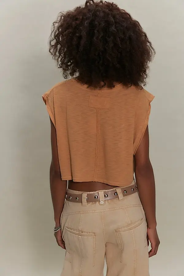 Free People We The Free Dallas Cropped Tank - Sunset
