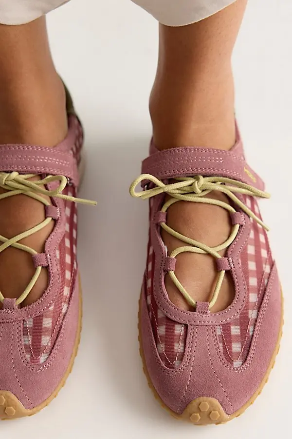 HOFF Mesh Mary Jane Sneakers - Berry