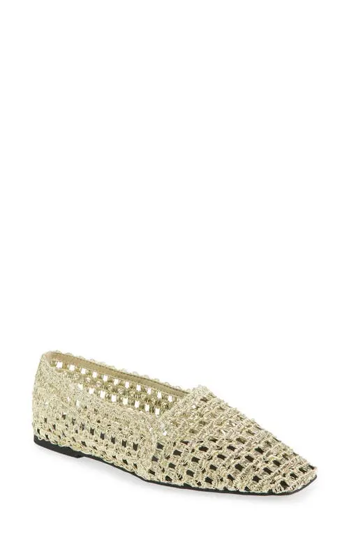 Rag & Bone Emma Woven Flat - Gold Mesh