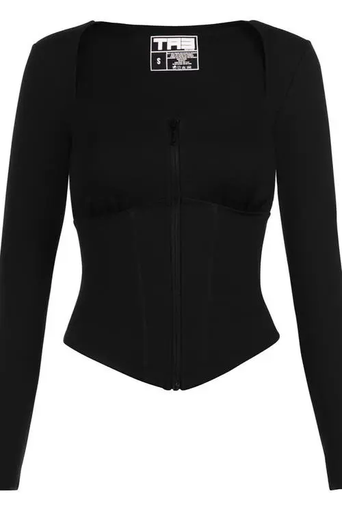 TA3 Mega Sculpting Square Neck Long Sleeve Top