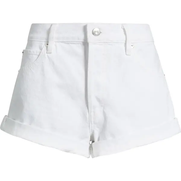 FRAME The Darling Denim Shorts - White