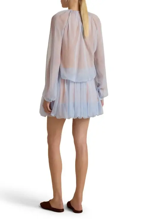 Marina Moscone Layered Long Sleeve Blouse - Cornflower