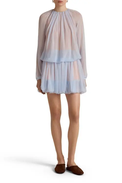 Marina Moscone Layered Long Sleeve Blouse - Cornflower