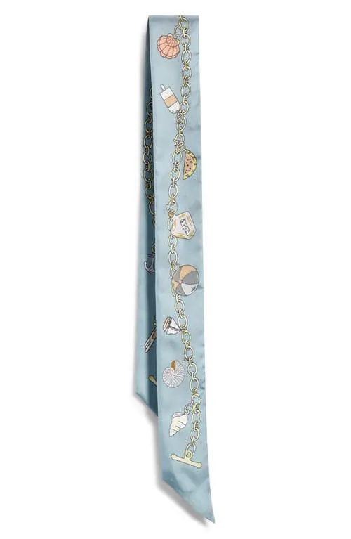 Echo Charmed Life Silk Ribbon Scarf - Blue Shadow