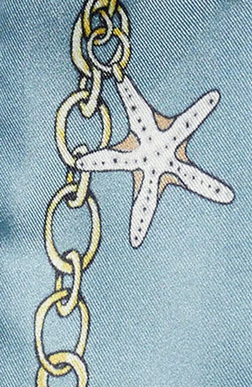 Echo Charmed Life Silk Ribbon Scarf - Blue Shadow