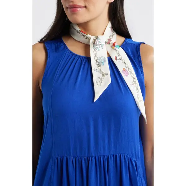 Echo Charmed Life Silk Ribbon Scarf - White Multi