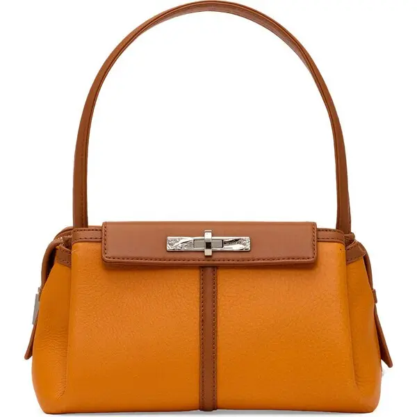 HAMMITT Medium Baguette Bag - Tailored Tangerine/silver