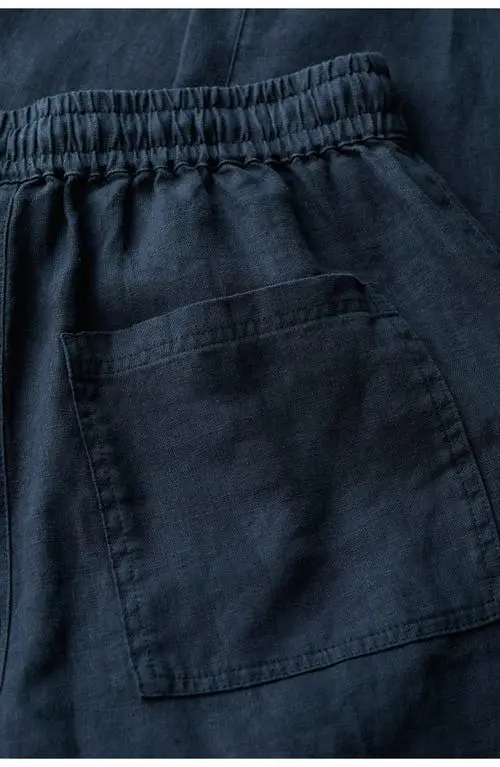 SEASALT CORNWALL Drawstring Tapered Linen Twill Pants