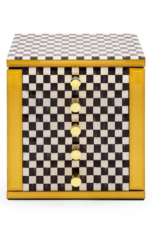 MACKENZIE-CHILDS Courtly Check Jewelry Armoire