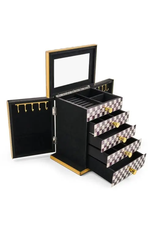 MACKENZIE-CHILDS Courtly Check Jewelry Armoire