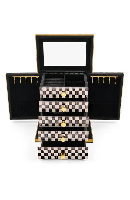 MACKENZIE-CHILDS Courtly Check Jewelry Armoire