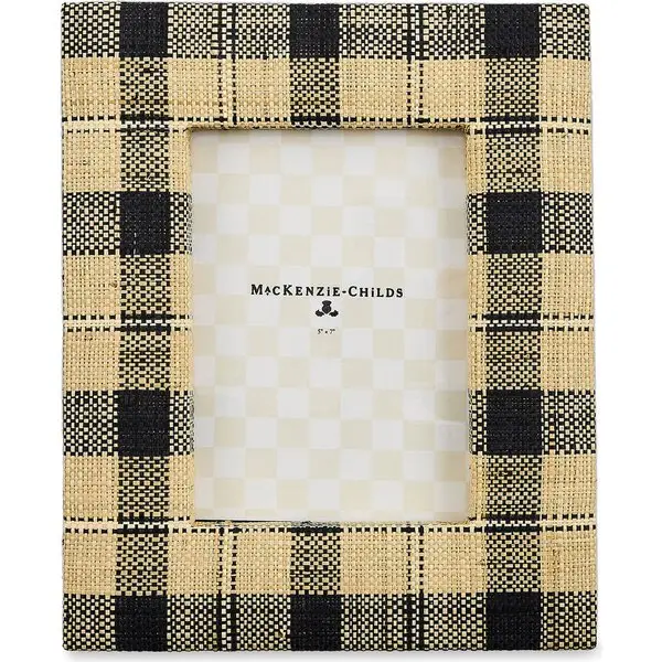 MACKENZIE-CHILDS Mad For Plaid 5 X 7-inch Frame - Beige