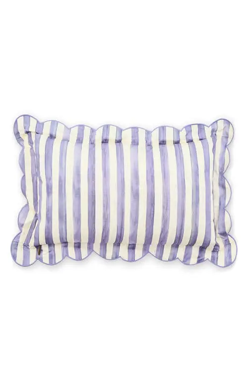 MACKENZIE-CHILDS Check Reversible Scallop Lumbar Pillow