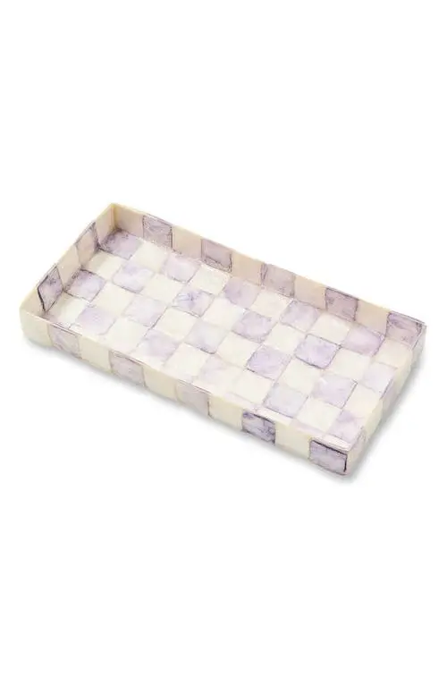 MACKENZIE-CHILDS Check Capiz Vanity Tray