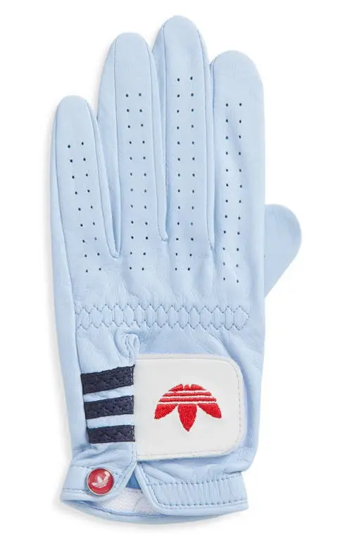 Adidas Originals Perforated Leather Golf Gloves - Clear Sky