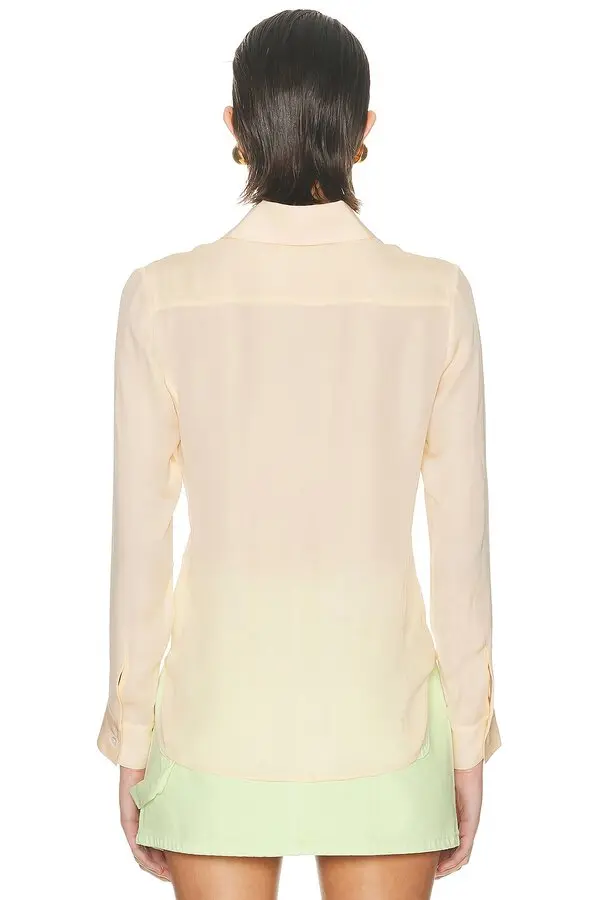 Renggli Silk Georgette Button Up Shirt - St. Germain