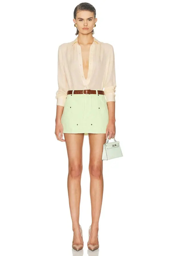 Renggli Silk Georgette Button Up Shirt - St. Germain