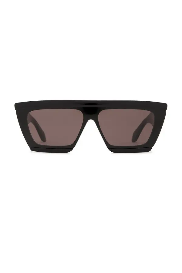 Alaïa Cut Flat Top Sunglasses - Black & Grey