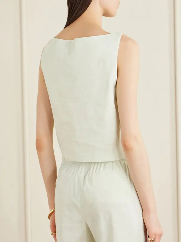 Theory Linen-blend Top