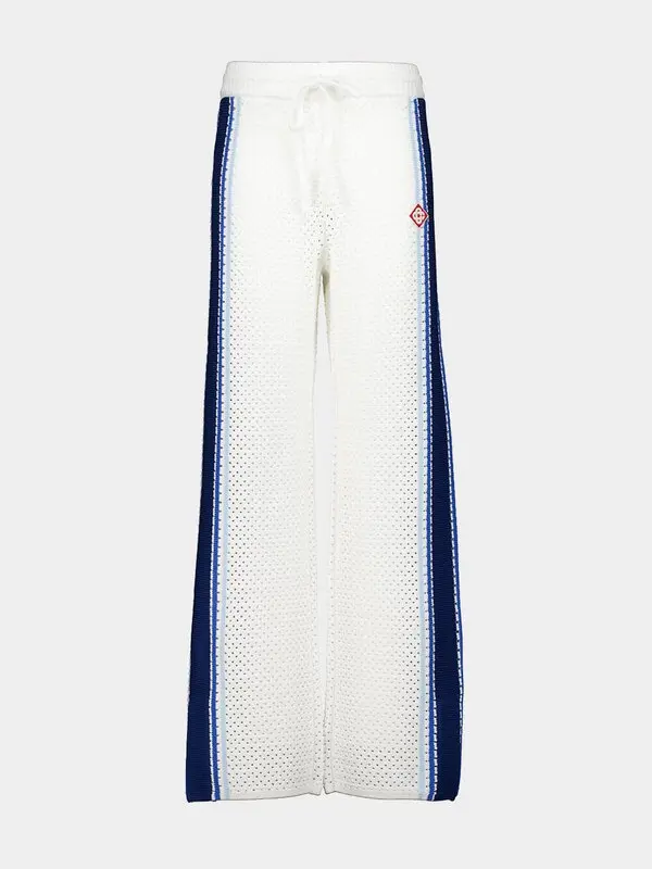 Casablanca Cotton-blend Mesh Track Pants - Blue