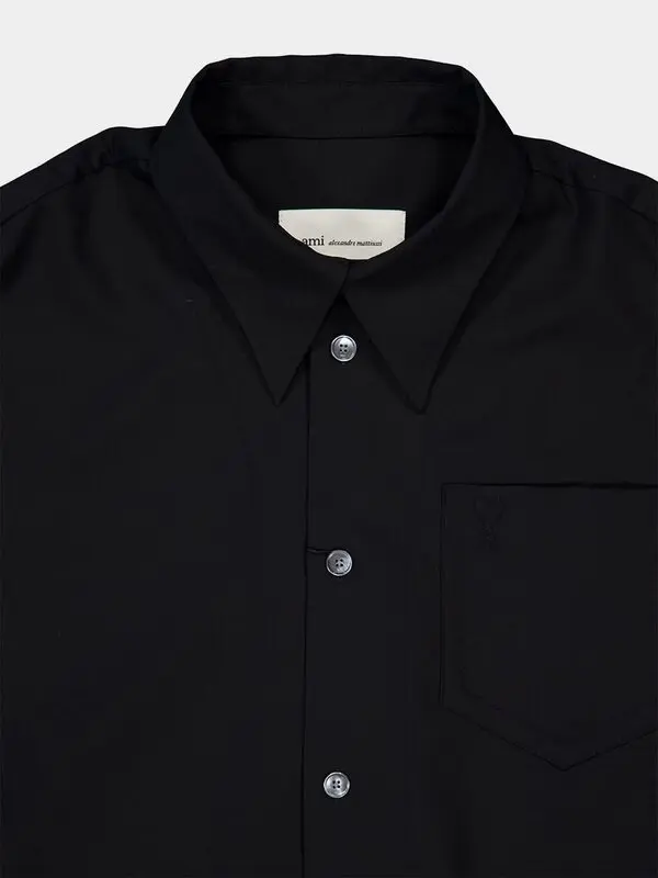 AMI Paris De Coeur Wool Shirt