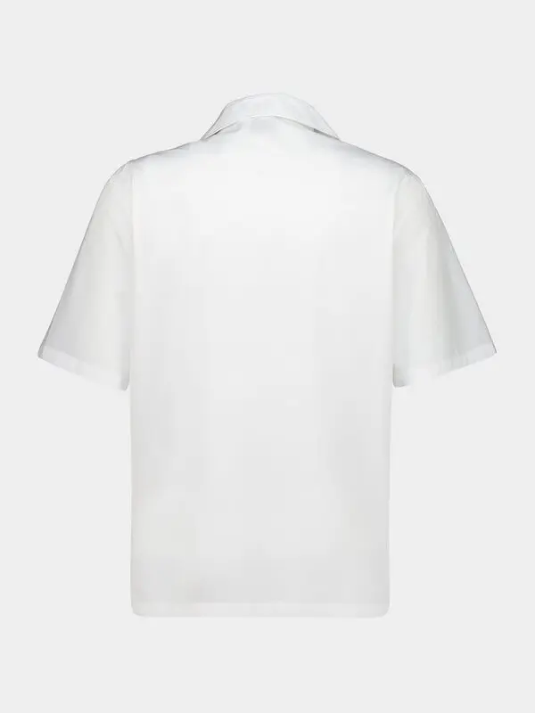 Casablanca Graphic Embroidered Short Sleeve Shirt - White
