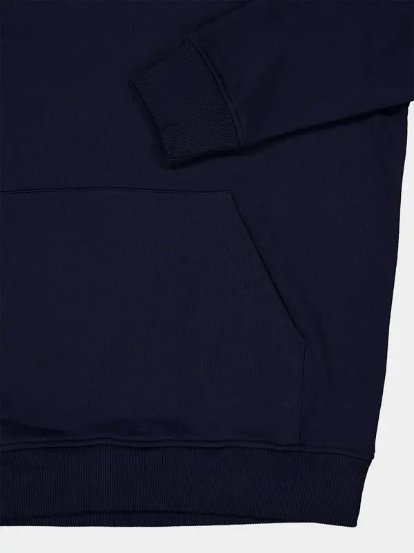 AMI Paris De Coeur Cotton Hooded Sweatshirt - Blue