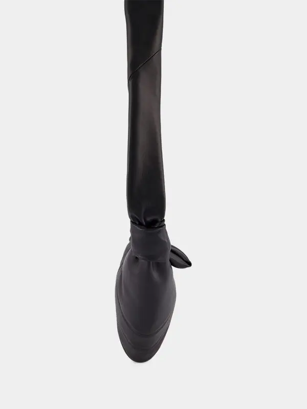 LEMAIRE Small Croissant Leather Bag - Black