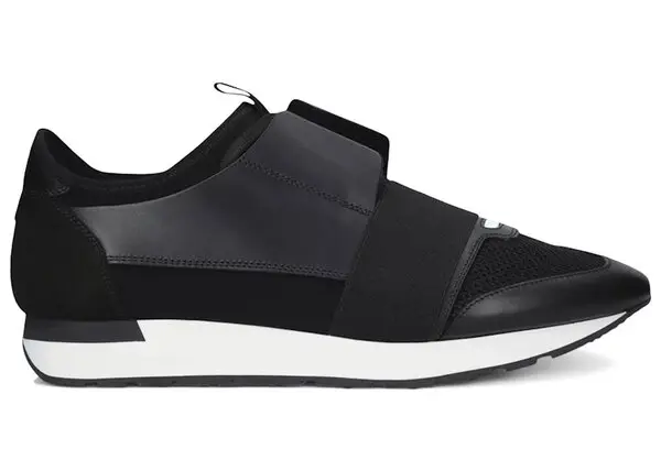 Balenciaga Race Runner Sneakers - Black/white