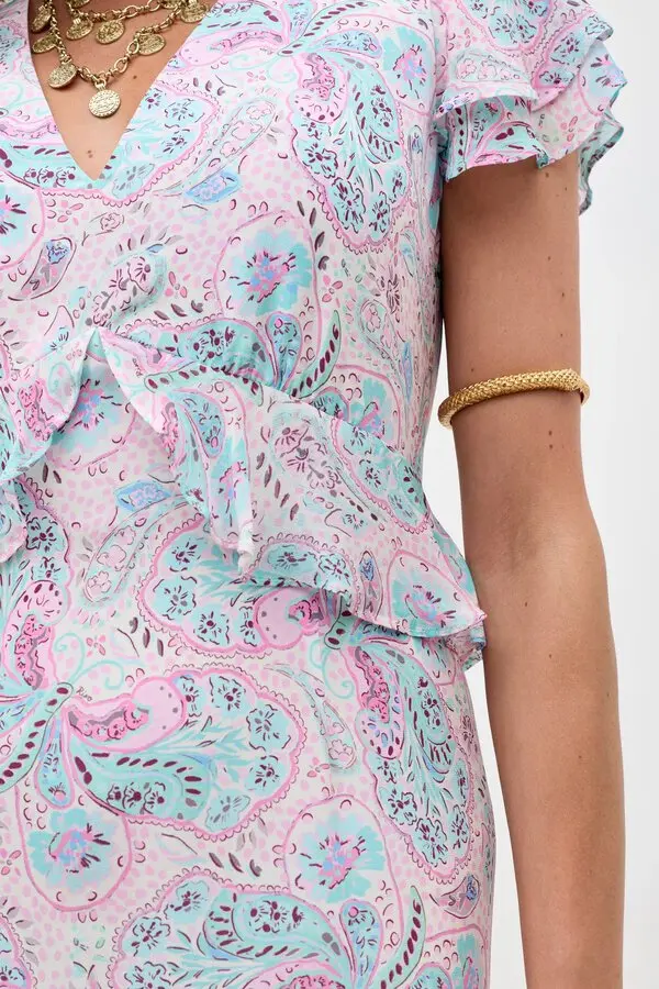 Rixo Thanvi Paisley Dress