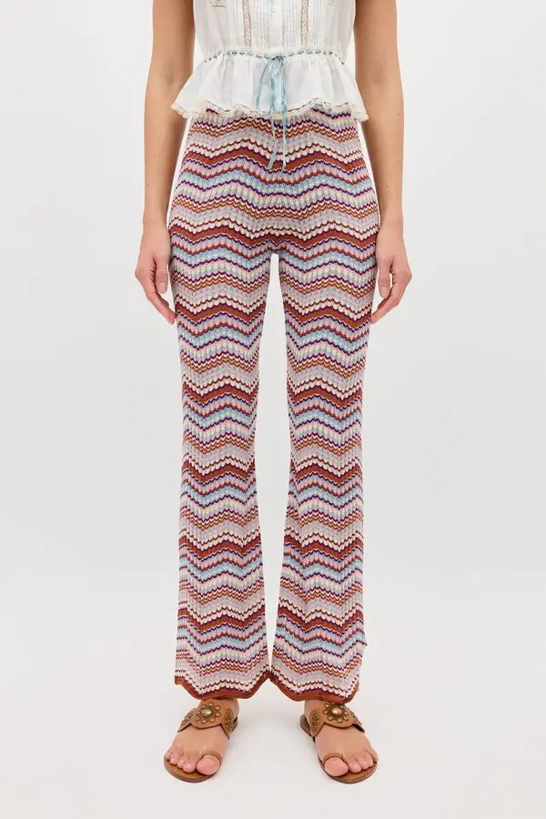 Rixo Boni Maria Chevron Trousers